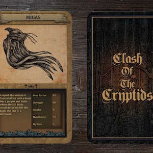 Clash of the Cryptids A Card Playing Battle Game - Etsy Australia