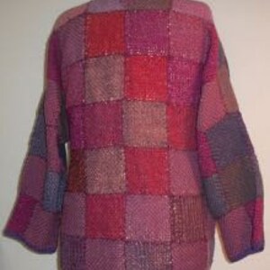 Pin Loom Weaving Pattern Pdf for a Colorful Cardigan, Two Styles ...