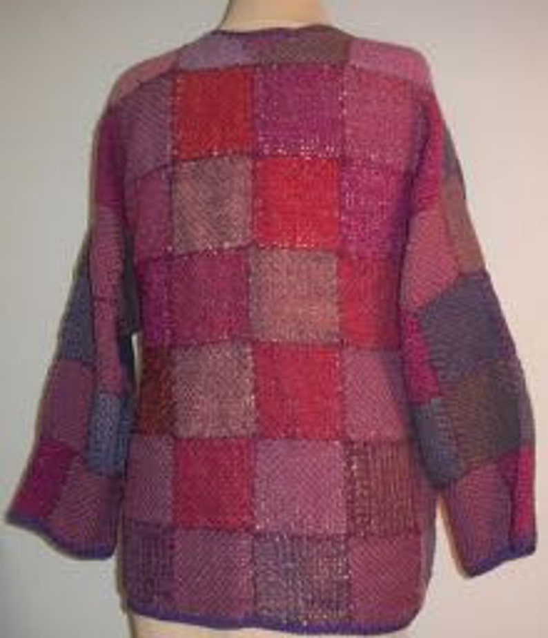 Pin Loom Weaving Pattern Pdf for a Colorful Cardigan, Two Styles ...
