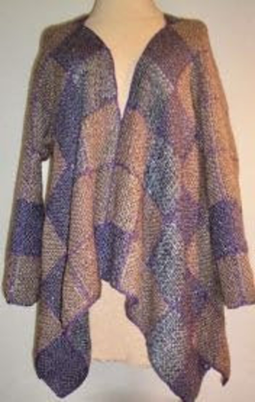 Pin Loom Weaving Pattern Pdf for a Bias Drape Cardigan Instant Download ...