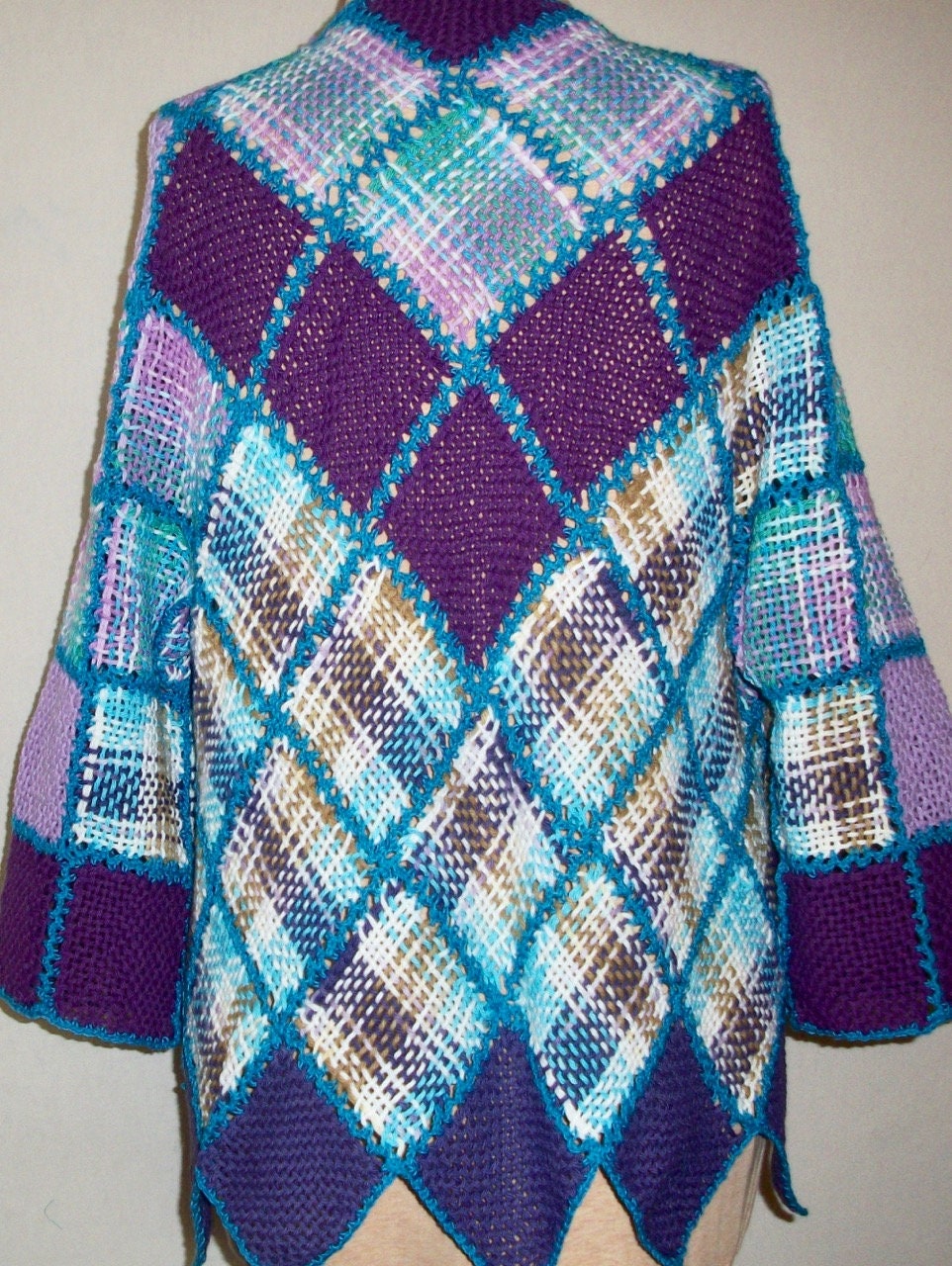 Pin Loom Weaving Pattern Pdf for a Bias Drape Cardigan Instant Download ...