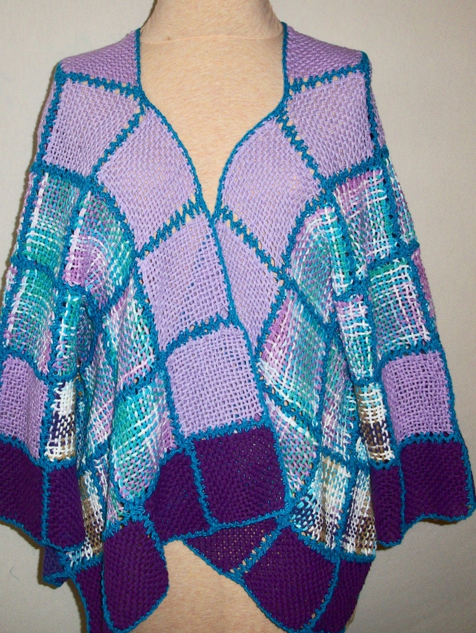 Pin Loom Weaving Pattern Pdf for a Bias Drape Cardigan Instant Download ...