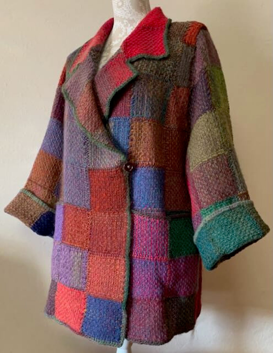 Pin Loom Weaving Pdf Pattern for the Painted Jacket Two Styles Two Ways ...