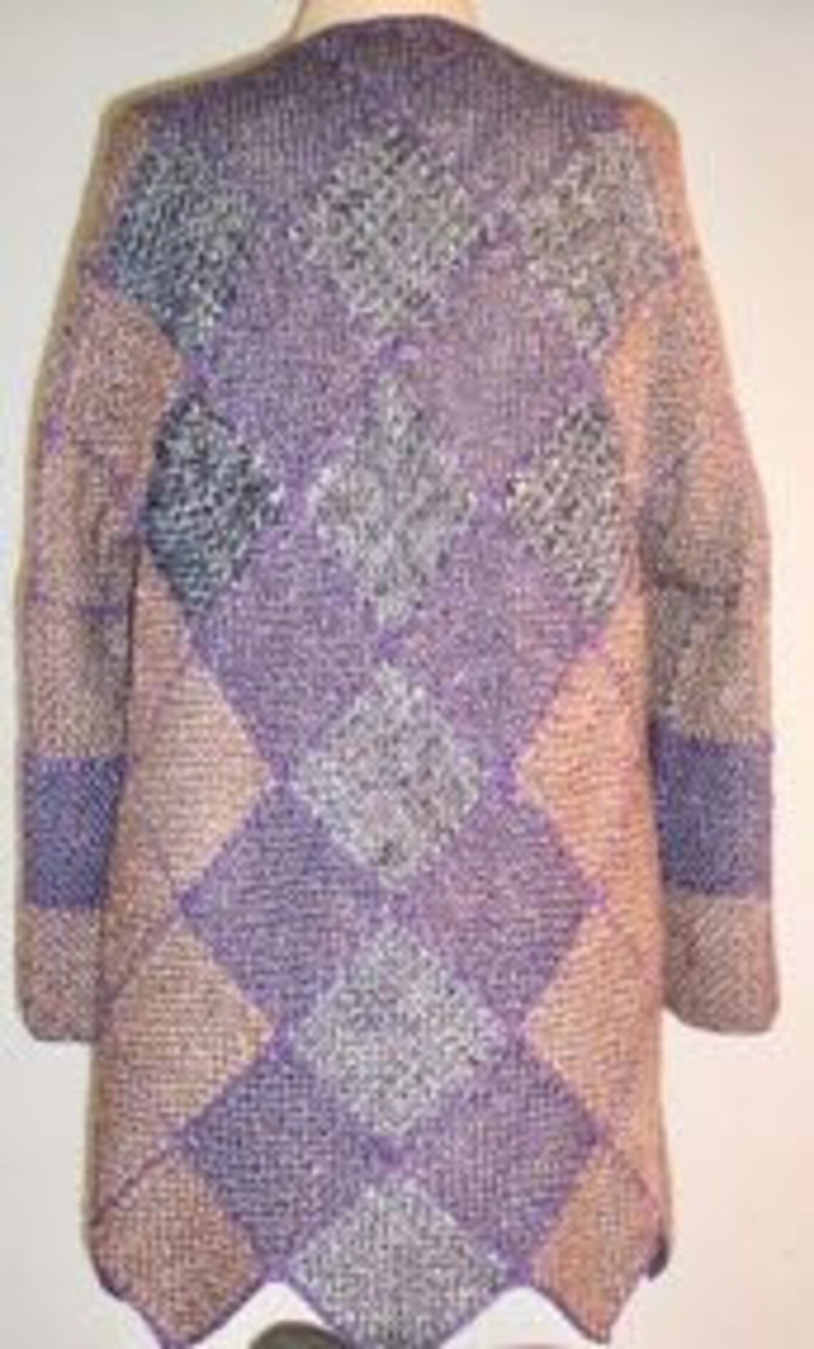 Pin Loom Weaving Pattern Pdf for a Bias Drape Cardigan Instant Download ...