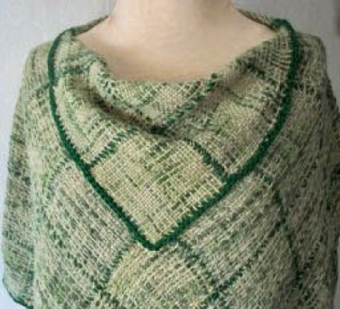 Pin Loom Weaving Pattern Pdf for a Point Cowl Poncho, Instant Download ...