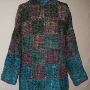 Pin Loom Weaving Pattern Pdf for a Colorful Cardigan, Two Styles ...