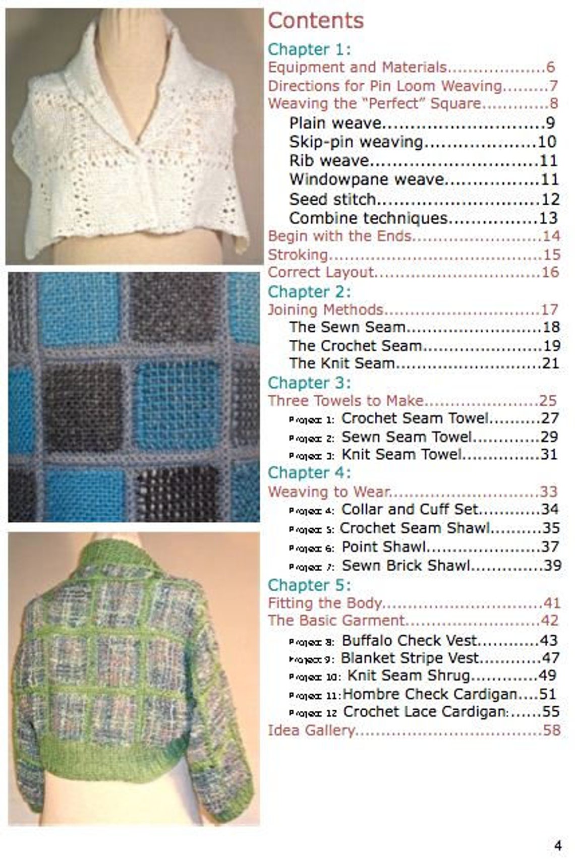 Pin Loom Primer Patterns and Projects, Pdf E-book for Zoom Loom Squares ...