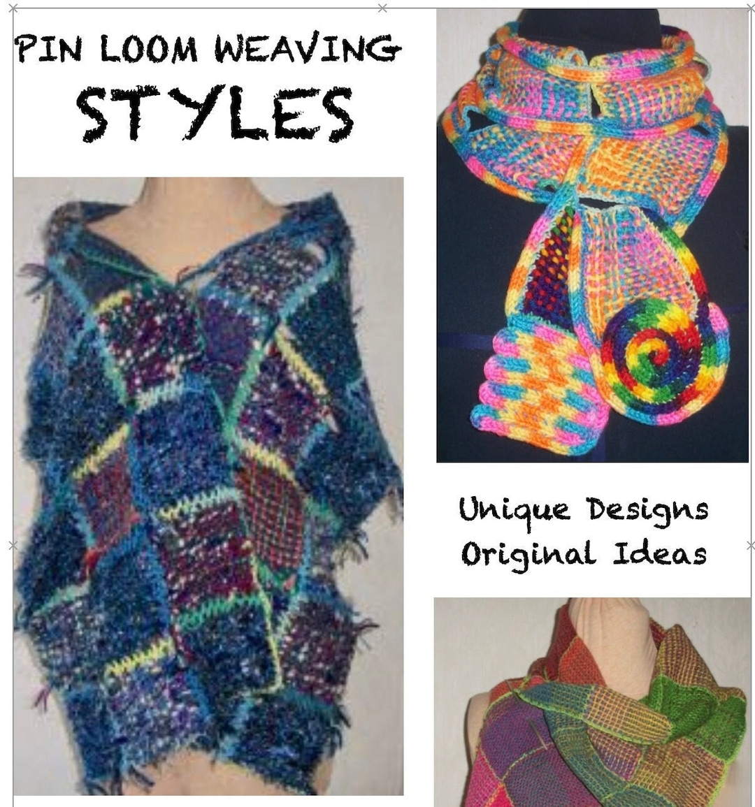 Pin Loom Weaving Styles Pdf Ebook With 20 Patterns for Scarves, Instant ...