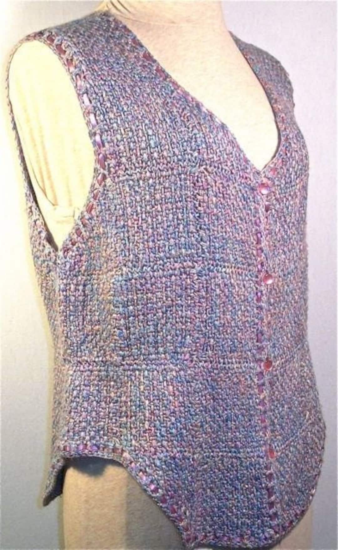 Pin Loom Weaving Vest Pattern Pdf Instant Download No Shipping Two ...