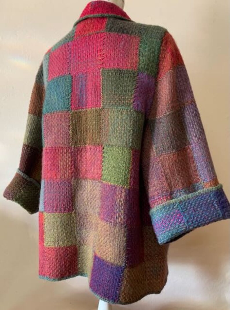 Pin Loom Weaving Pdf Pattern for the Painted Jacket Two Styles Two Ways ...