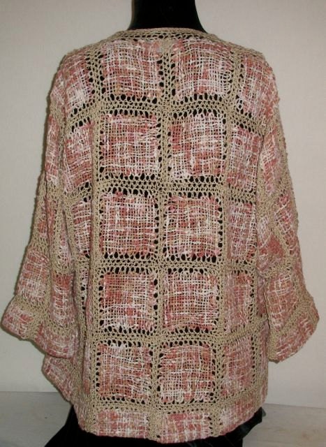 Pin Loom Weaving Pattern Pdf for a Crochet Lace Cardigan, Make It ...