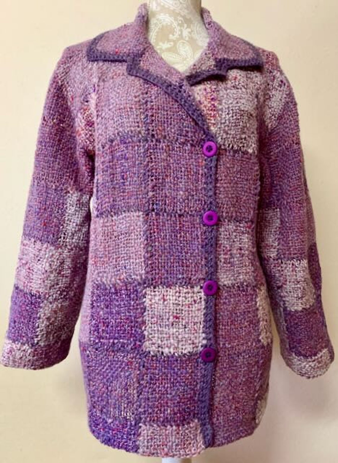 Pin Loom Weaving Pdf Pattern for the Painted Jacket Two Styles Two Ways ...