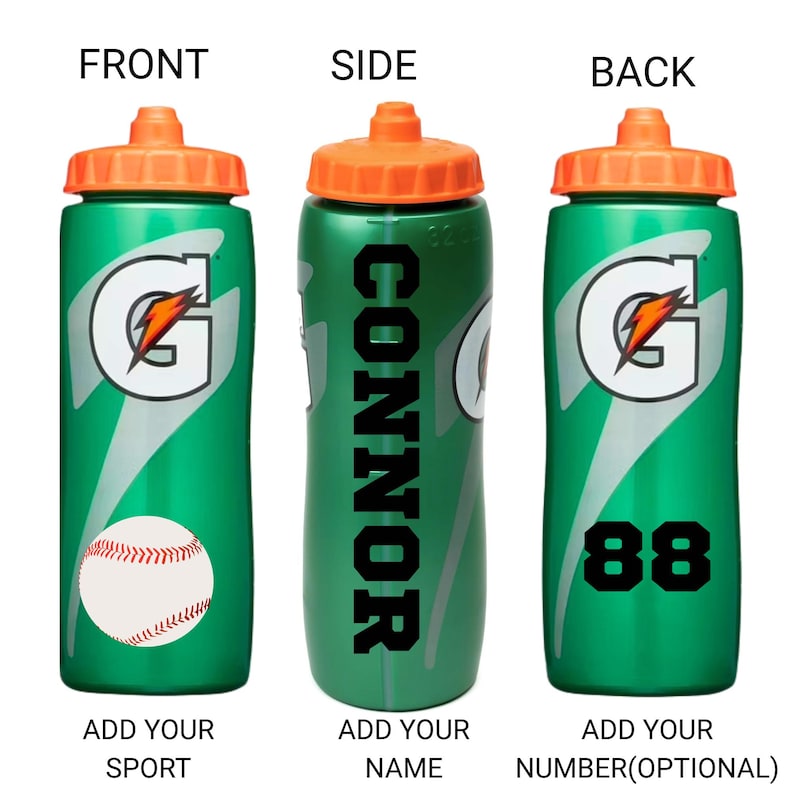 Personalized Gatorade Bottle, Custom Sports Water Bottle, Team Gift ...
