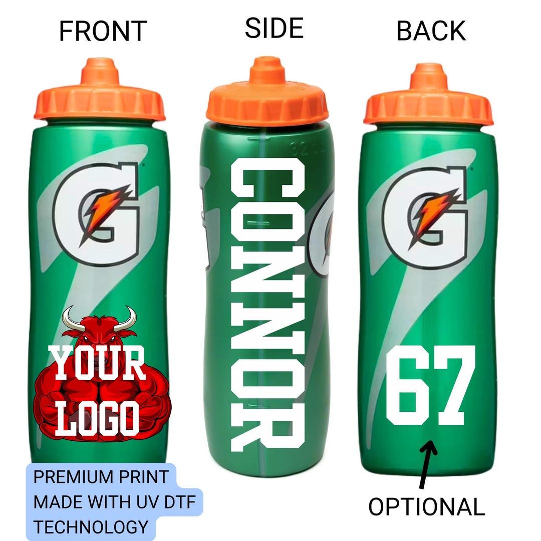 Personalized Gatorade Bottle, Custom Sports Water Bottle, Team Gift ...