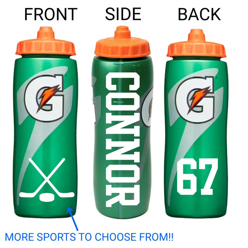 Personalized Gatorade Bottle, Custom Sports Water Bottle, Team Gift ...