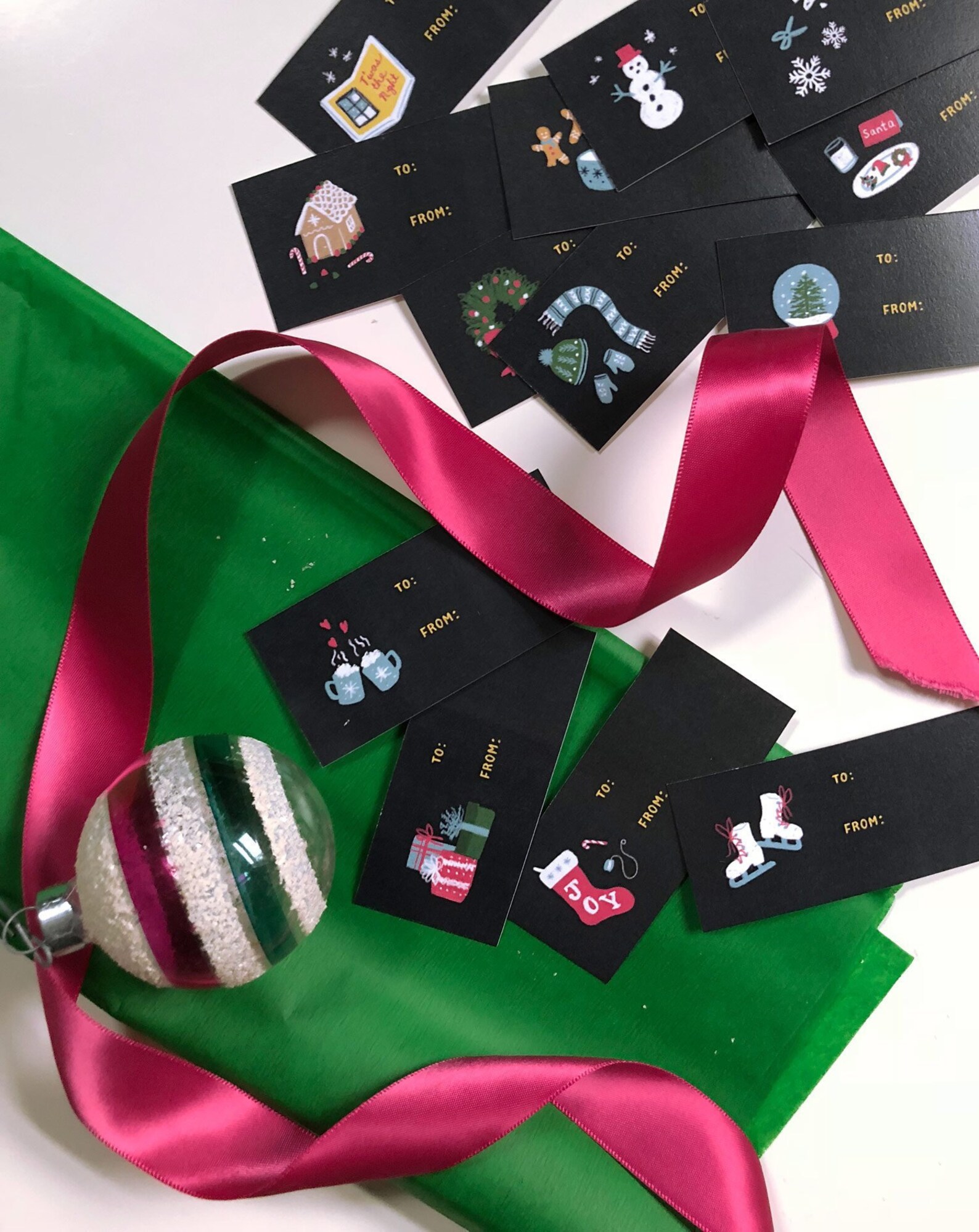 Holiday Cheer Gift Tags - Downloadable Print - Etsy