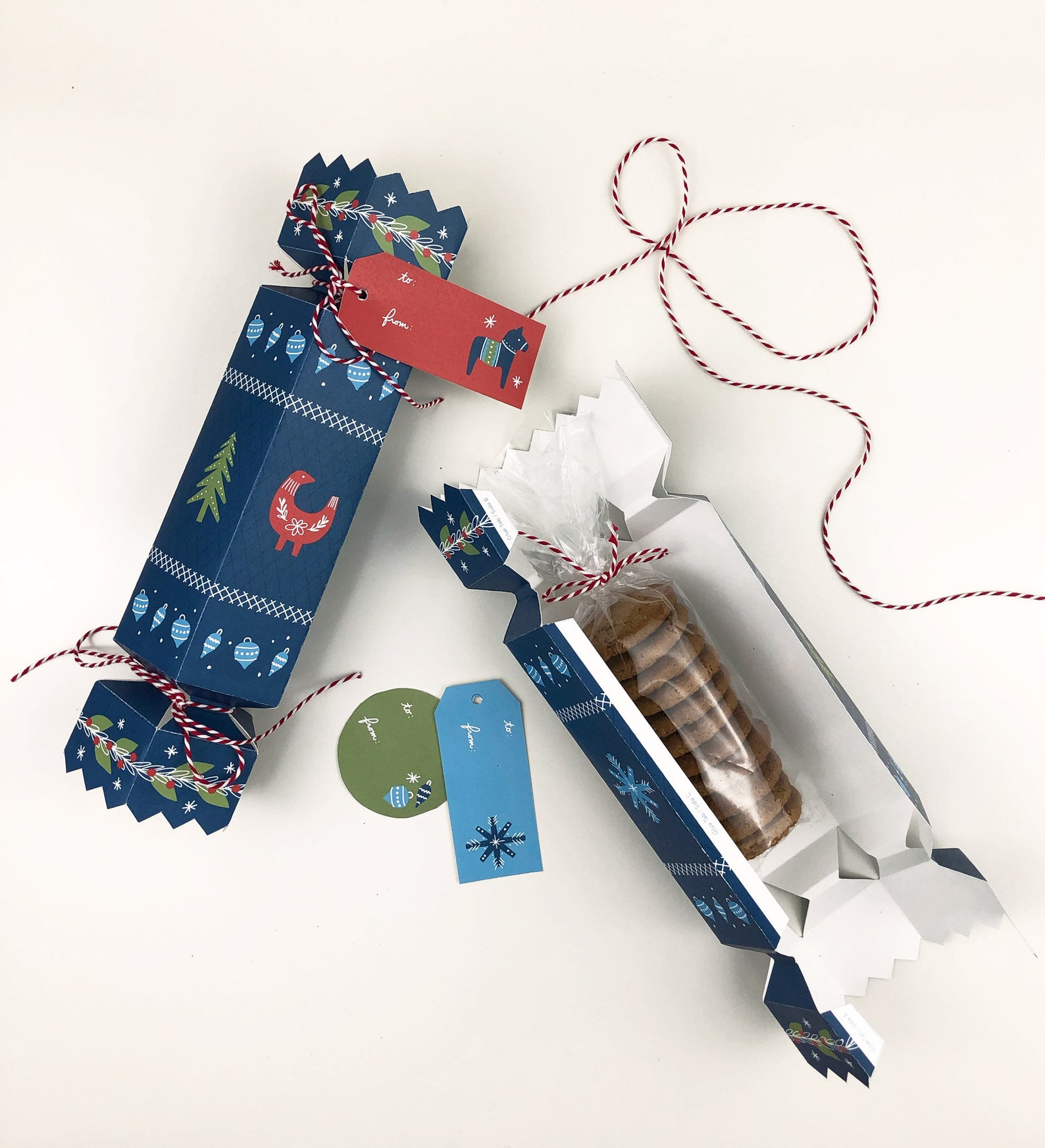 Holiday Candy Shaped Treat/gift Box, DIY - Downloadable - Etsy