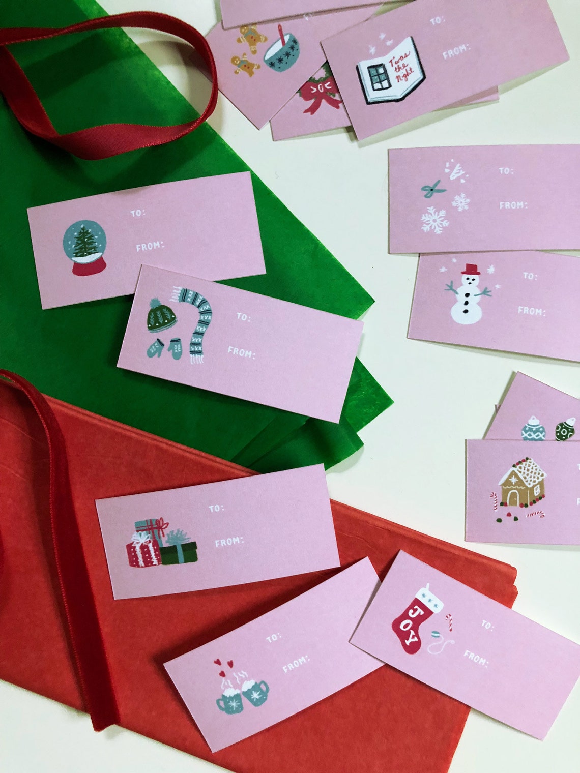 Holiday Cheer Gift Tags - Downloadable Print - Etsy