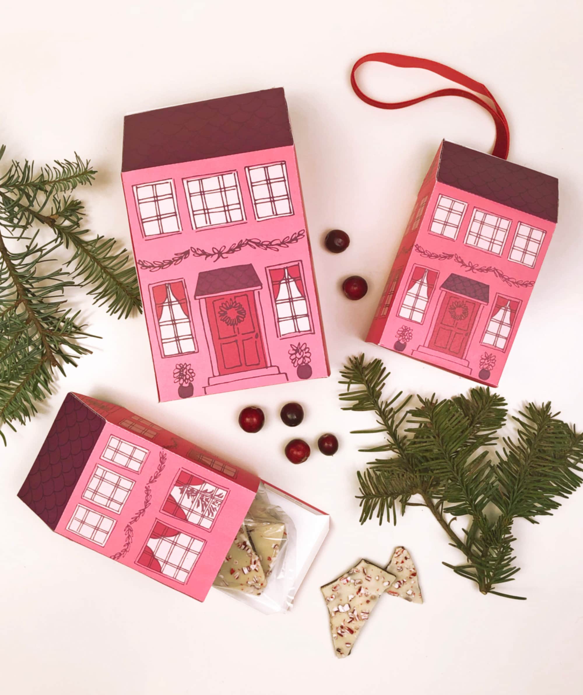 Holiday House Treat / Gift Box, DIY - Downloadable - Etsy