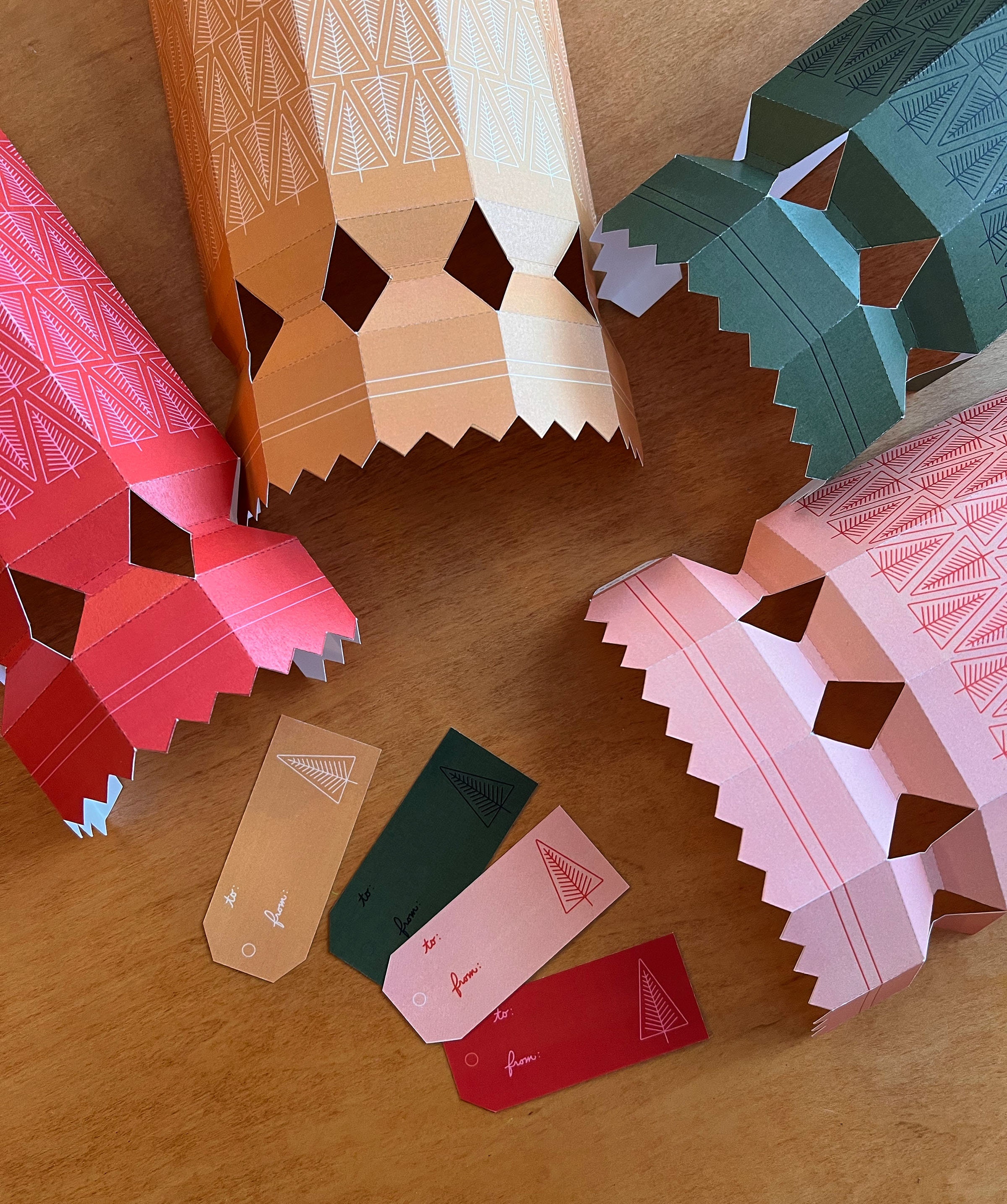 Scandi Holiday Trees Candy/gift Boxes, DIY Downloadable - Etsy