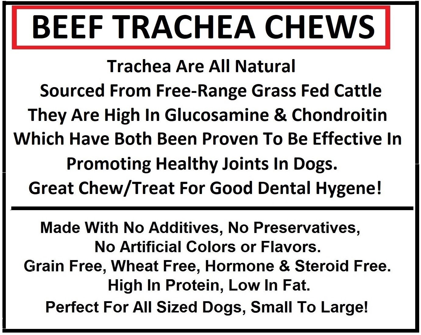 Free Range BEEF TRACHEA CHEWS 6 Inch & 12 Inch - Etsy