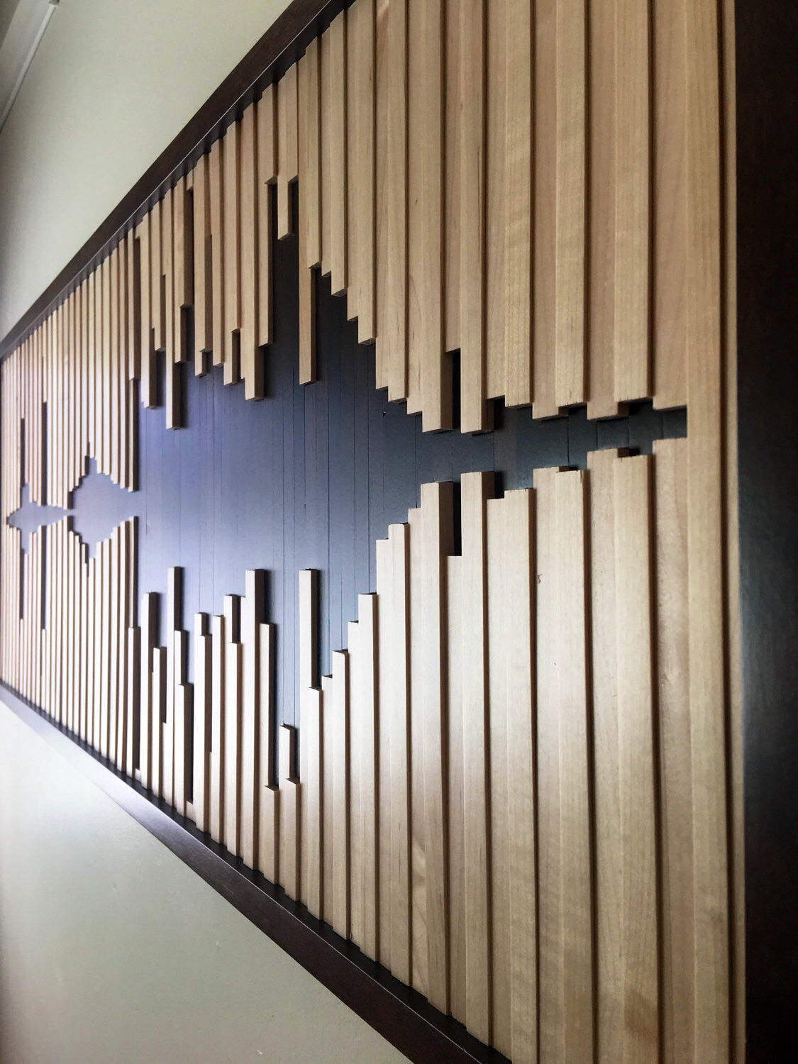 Abstract Sound Wave, Wood Wall Art, Wood Wall, Sound Wave Wall Art ...