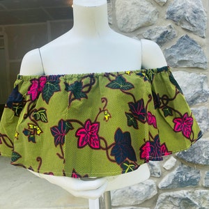 Ankara off Shoulder Top, African Print off Shoulder Top, Ankara off Shoulder Top, Print Top ...