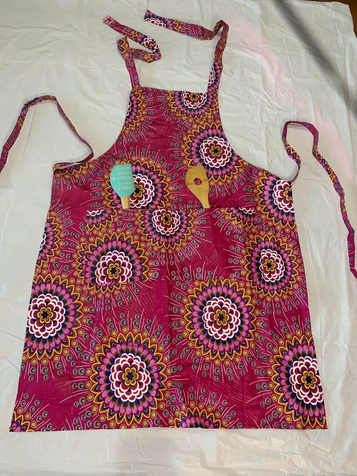Ankara Apron African Apron Apron Kitchen Linen Gift for - Etsy