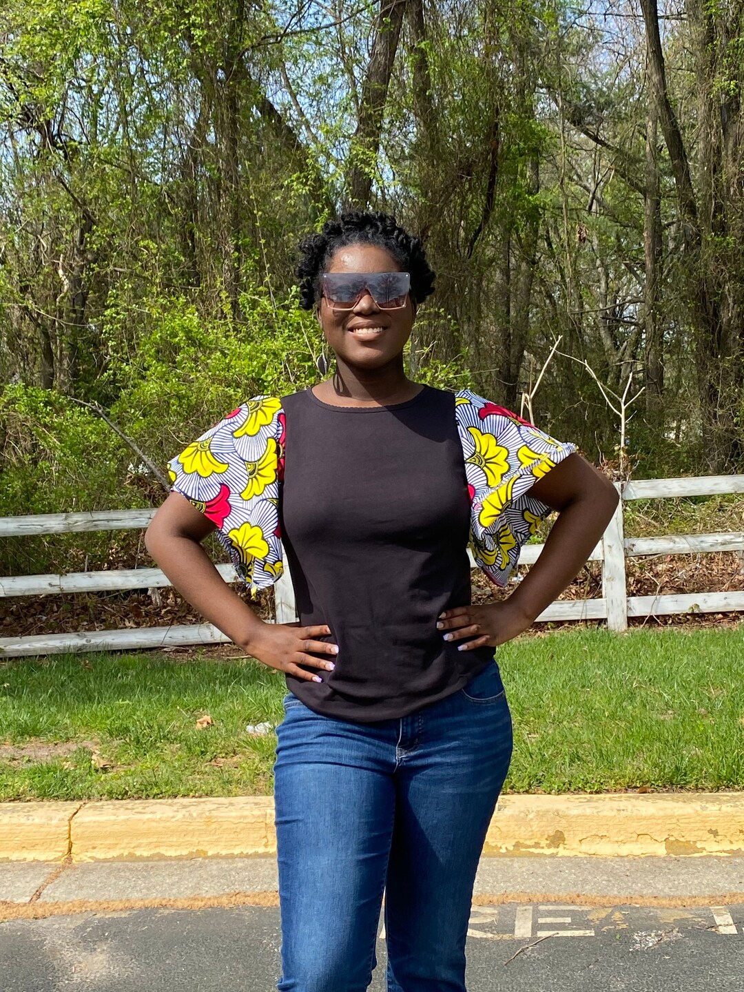 A Touch of Ankara Tank Top, Ankara Top, African Print Top, Ankara Tank ...