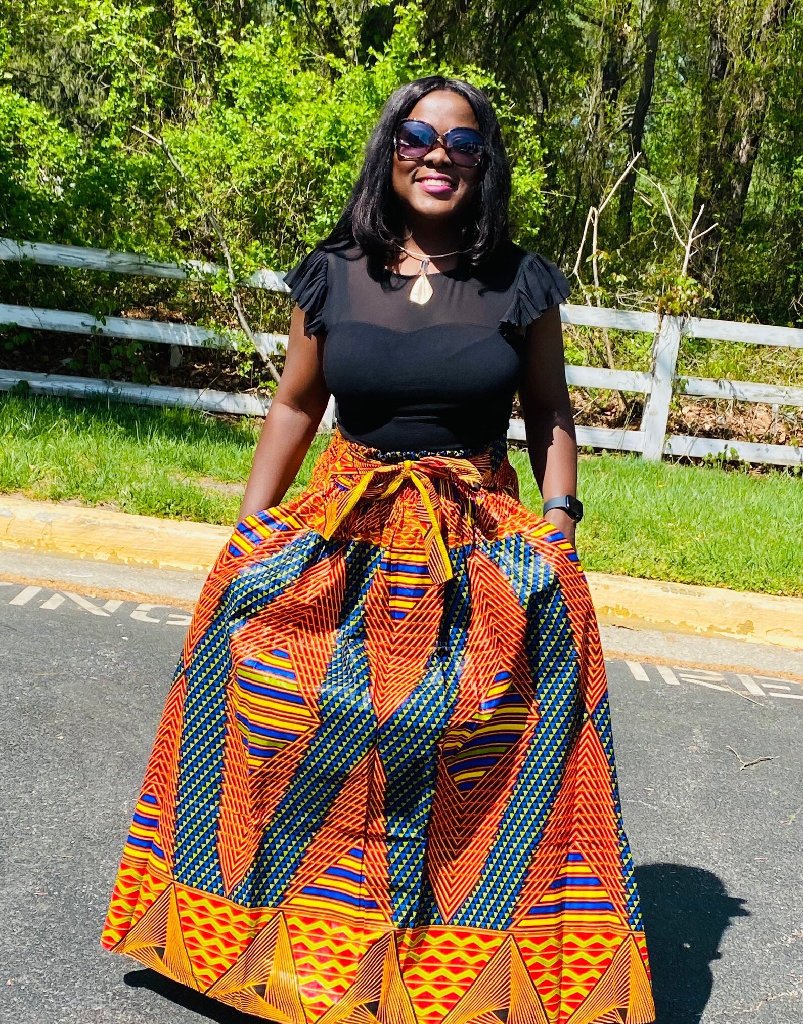 Ankara Maxi Skirt African Skirt Kente Skirt Long Circle - Etsy