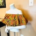 Kente Print Off-shoulder Crop Top - Ankara Kitenge Style - Etsy