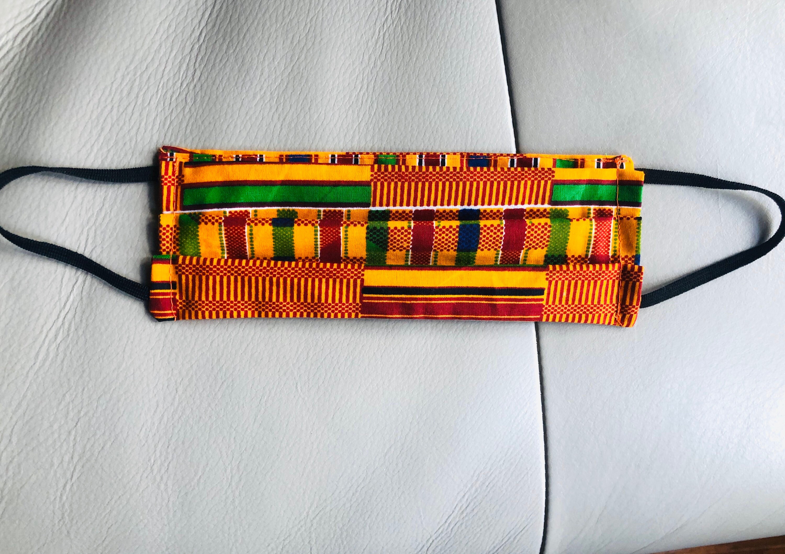 Kente Face Mask Cotton Face Mask Reversible Face Mask - Etsy