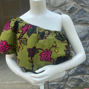 Ankara off Shoulder Top, African Print off Shoulder Top, Ankara off Shoulder Top, Print Top ...
