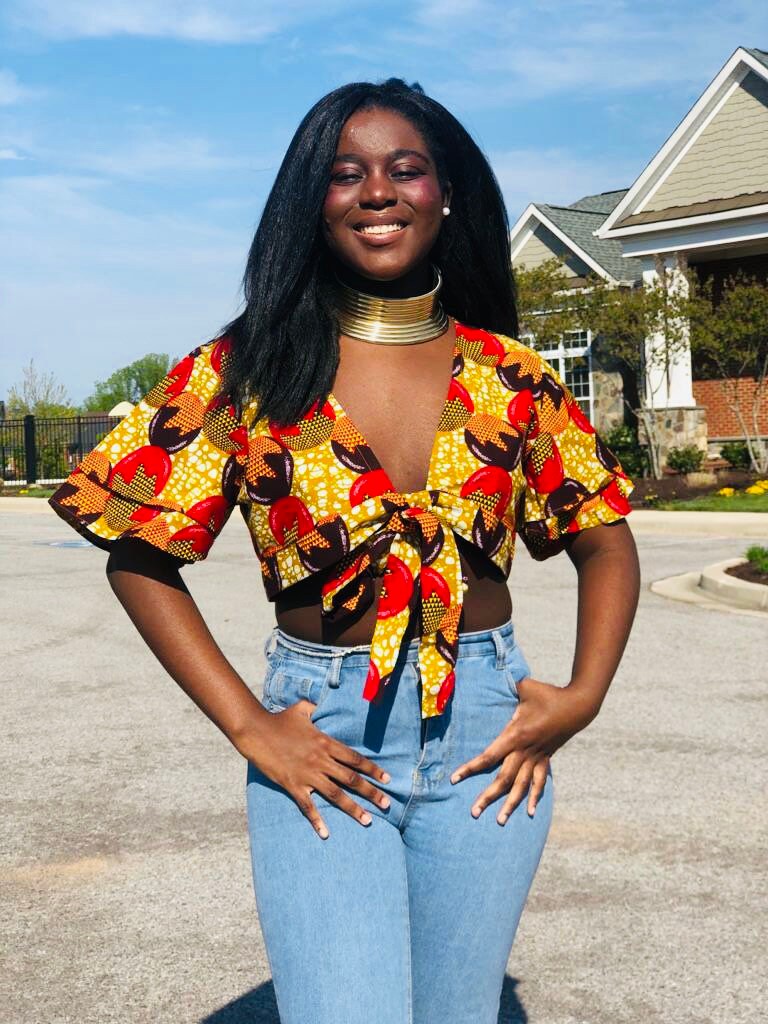 Ankara Crop Top African Blouse Crop Top Summer Top African - Etsy