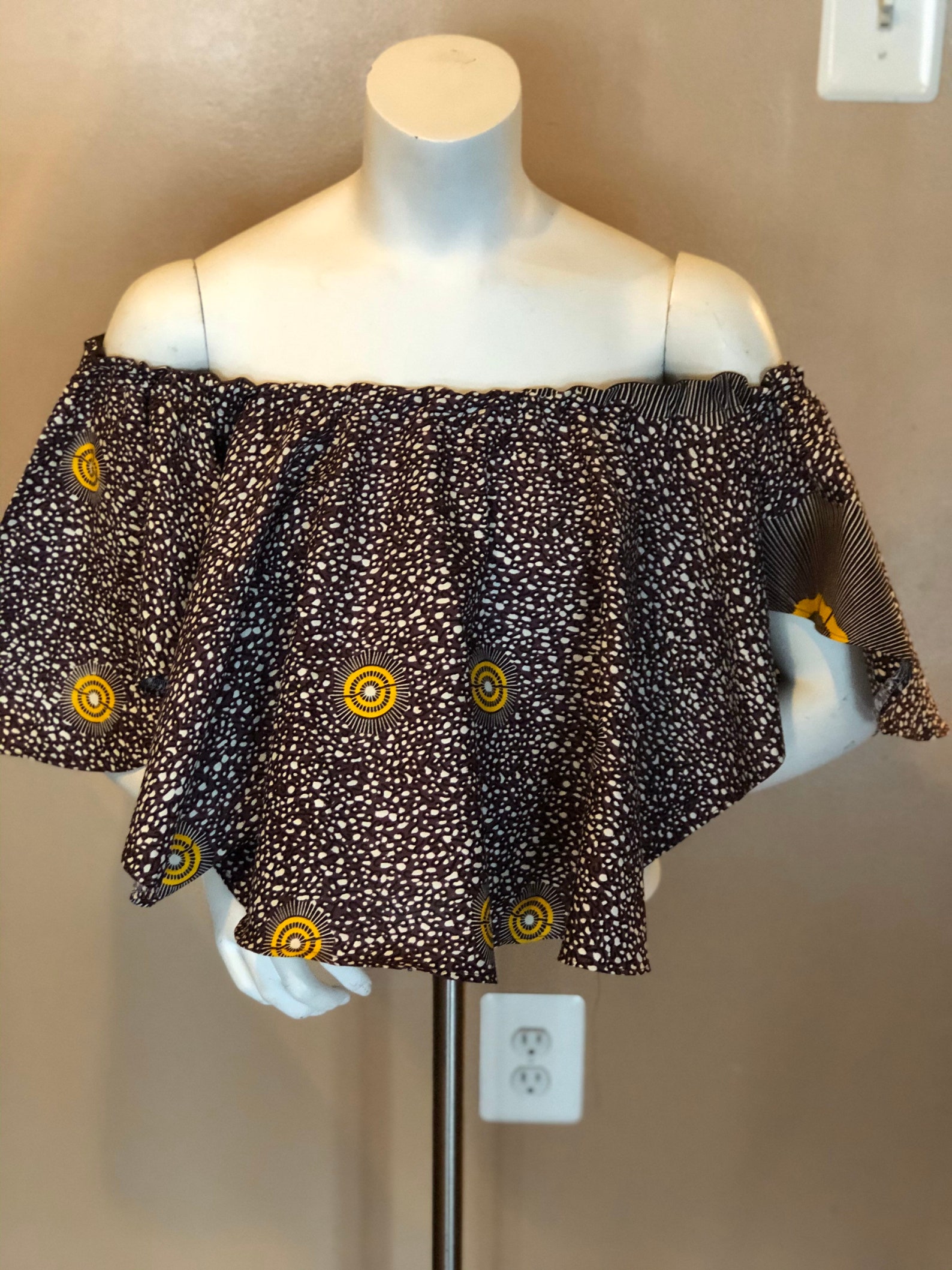 Ankara off shoulder top African print off Shoulder top | Etsy