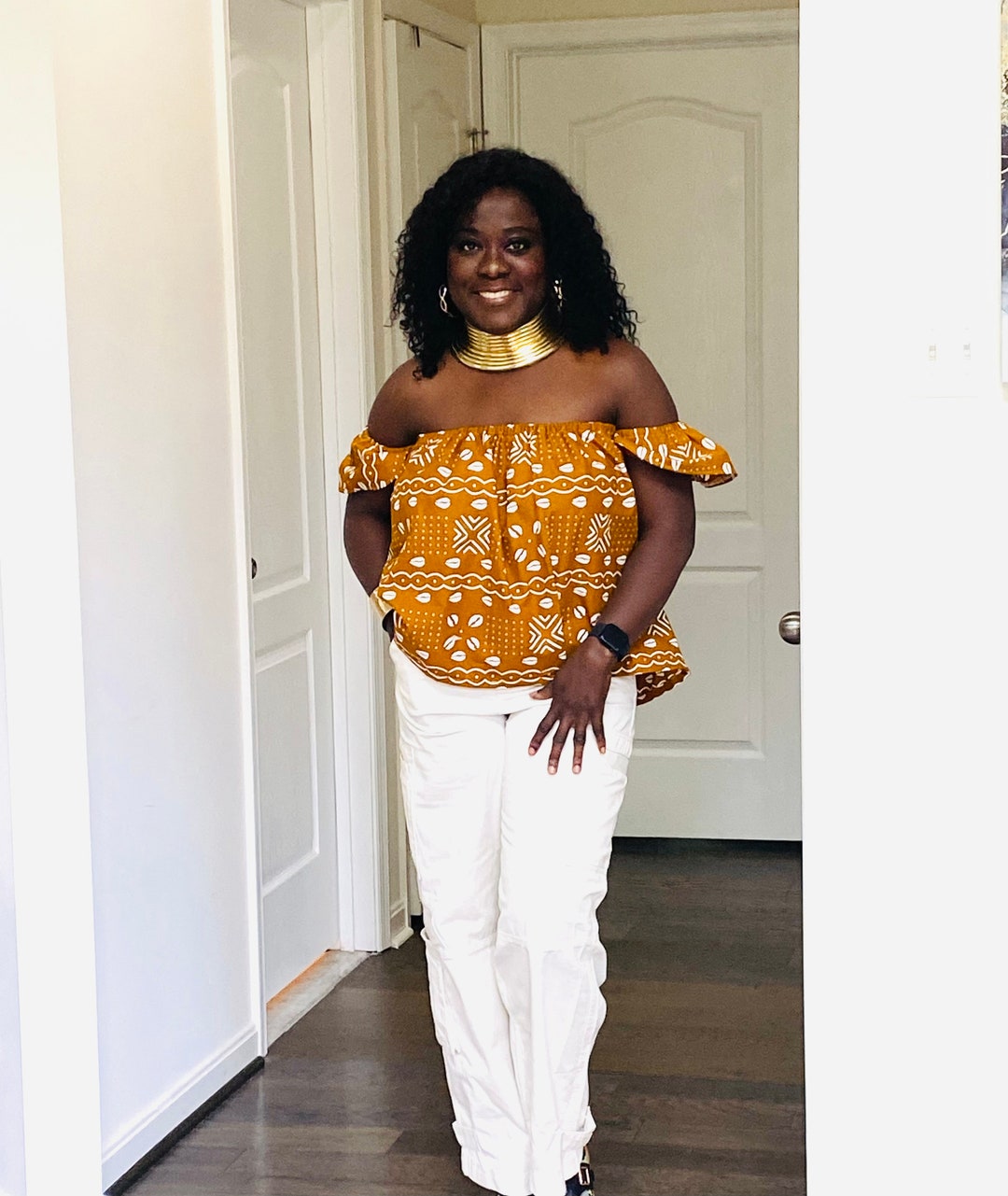 Ankara off Shoulder Top, African Top, Ankara Blouse, off Shoulder Top - Etsy