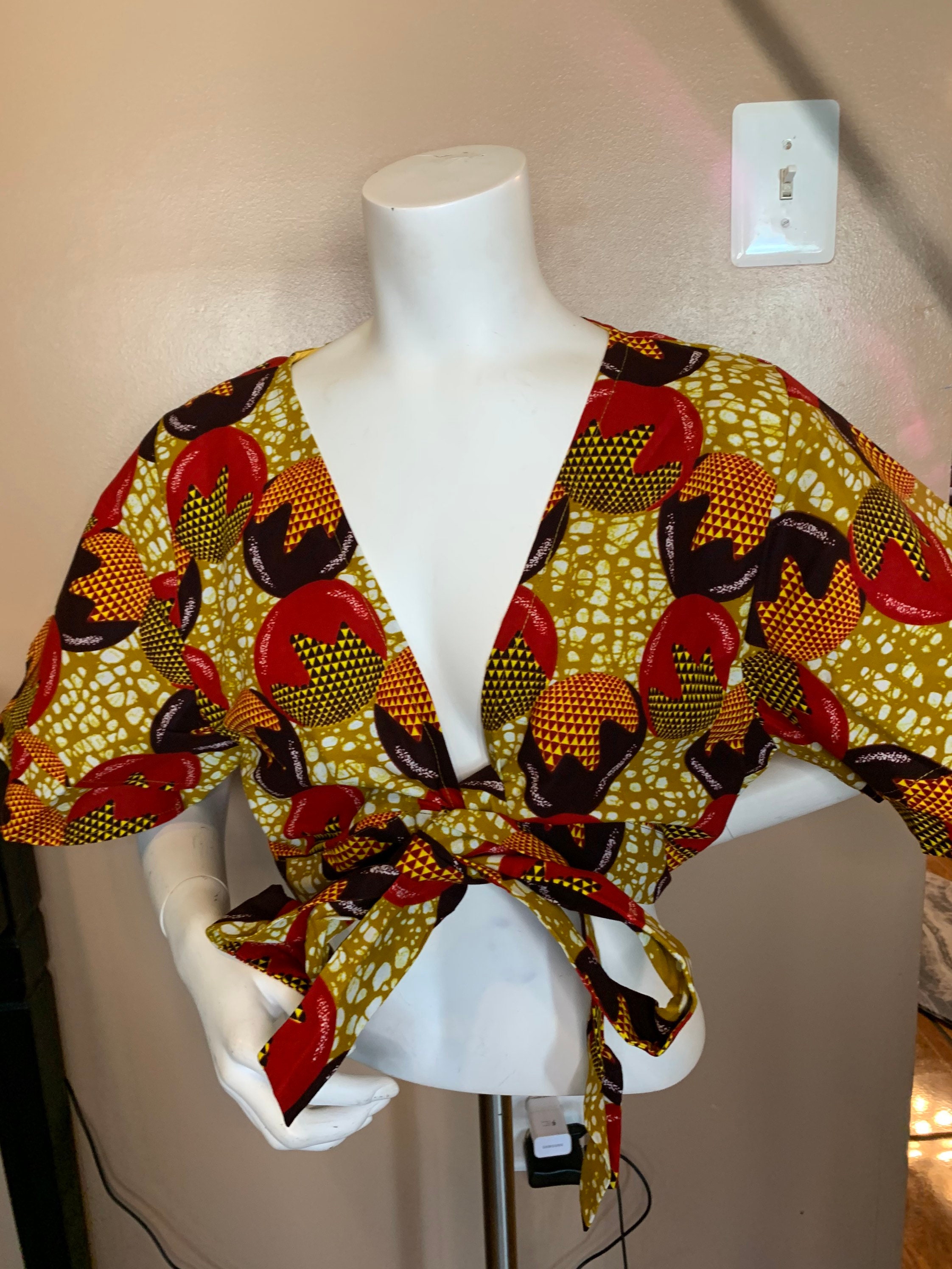 Ankara Crop Top African Blouse Crop Top Summer Top African - Etsy