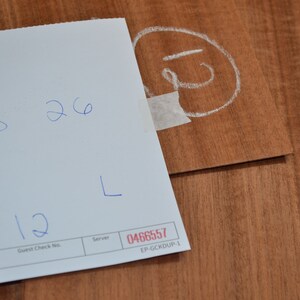 African Cherry Raw Wood Veneer Sheet 8 X 26 Inches 1/42nd or .6mm Thick ...