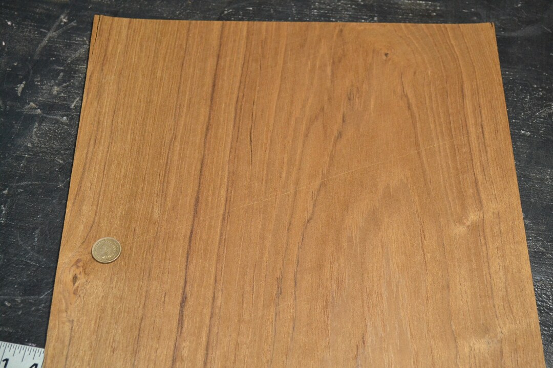 Teak Raw Wood Veneer 2 Sheet Bundle 11 X 19 Inches 1/42nd or .6mm Thick - Etsy