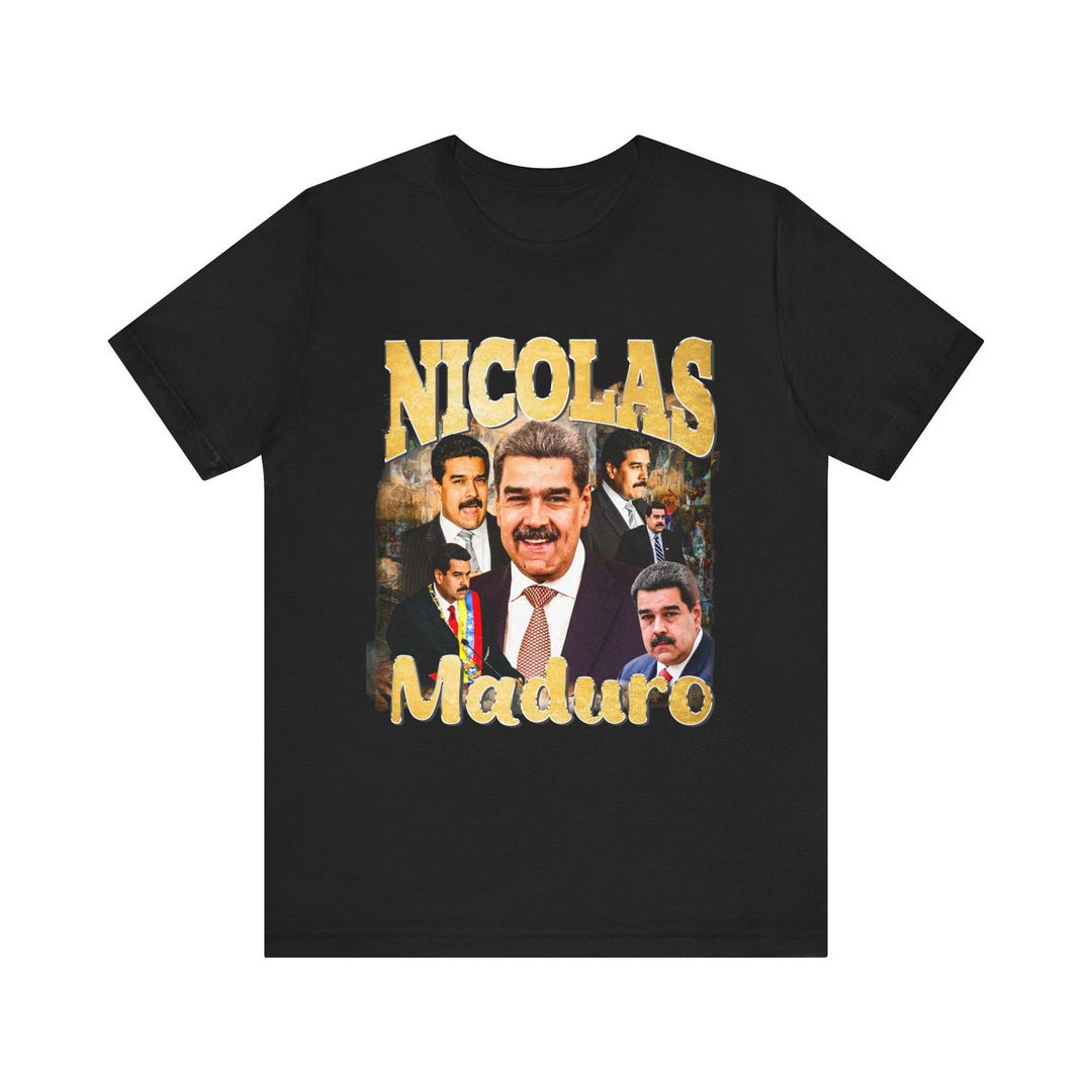 Nicolás Maduro Biography Tee | Political Figure Portrait T-shirt - Etsy