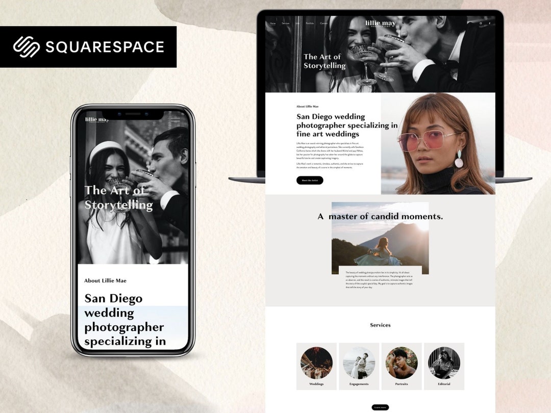 Squarespace Template, Squarespace 7.1 Template, Modern Website Template ...
