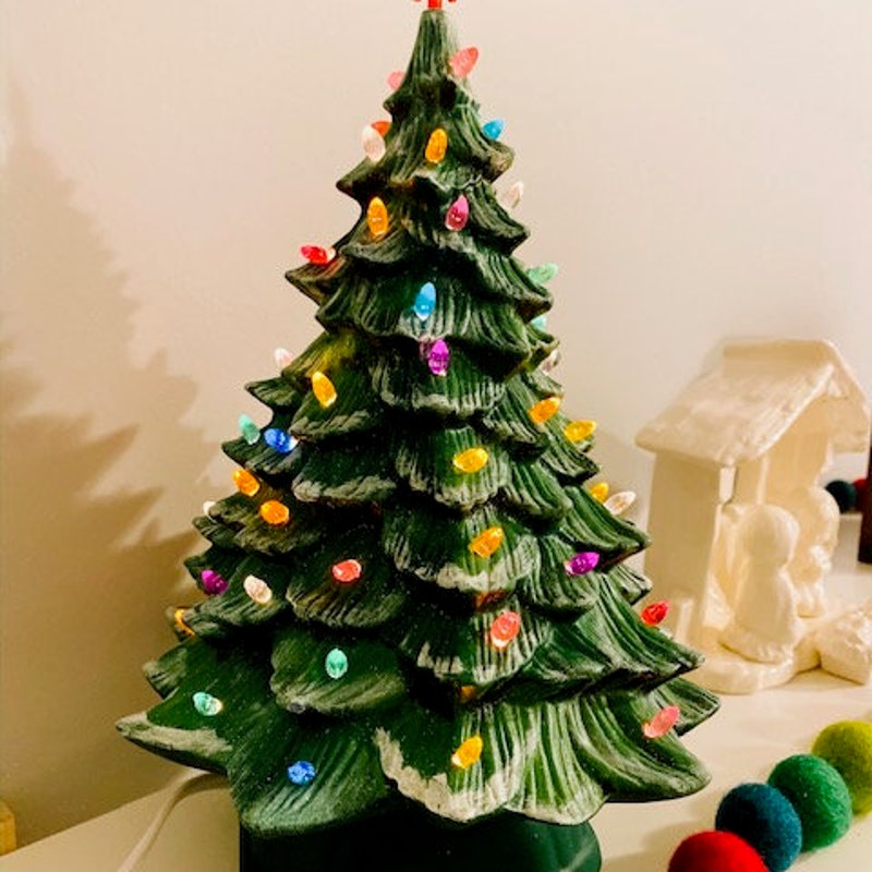 Ceramic Xmas Tree - Etsy