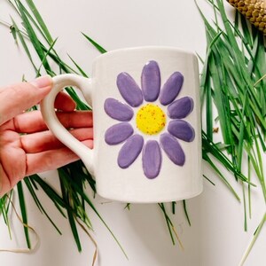 Daisy Ceramic Mugs Daisy Flowers Daisy Mug Ceramic Mug - Etsy