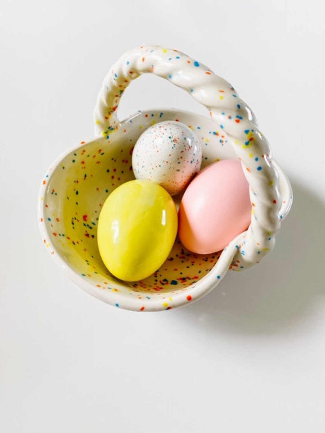 Ceramic Easter Basket, Easter Decor, Easter Decorations, Easter Basket ...