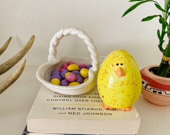 Ceramic Easter Basket, Easter Decor, Easter Decorations, Easter Basket ...