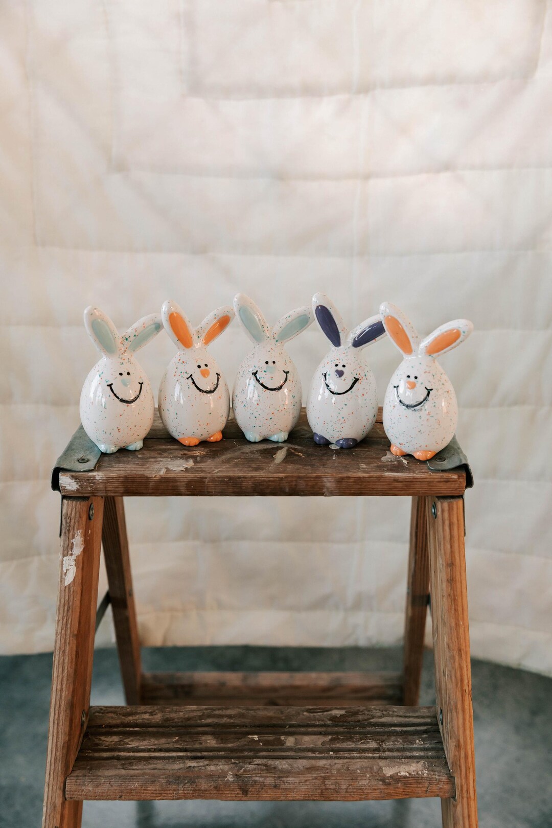 Ceramic Easter Bunny, Ceramic Rabbits, Ceramic Spring Rabbit, Spring ...