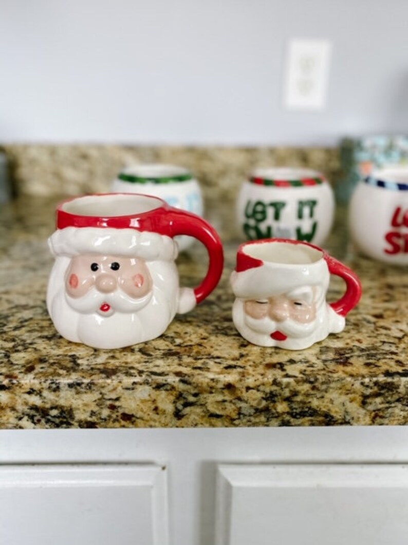 Big Ceramic Santa Mug Santa Clause Christmas Decor Drinking | Etsy