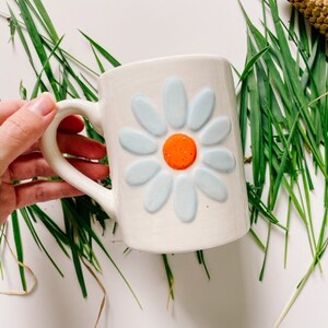 Daisy Ceramic Mugs Daisy Flowers Daisy Mug Ceramic Mug - Etsy