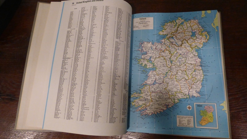 1986 Funk And Wagnalls Hammond World Atlas Maps World | Etsy