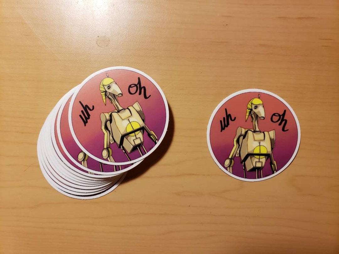 Battle Droid uh Oh Sticker - Etsy
